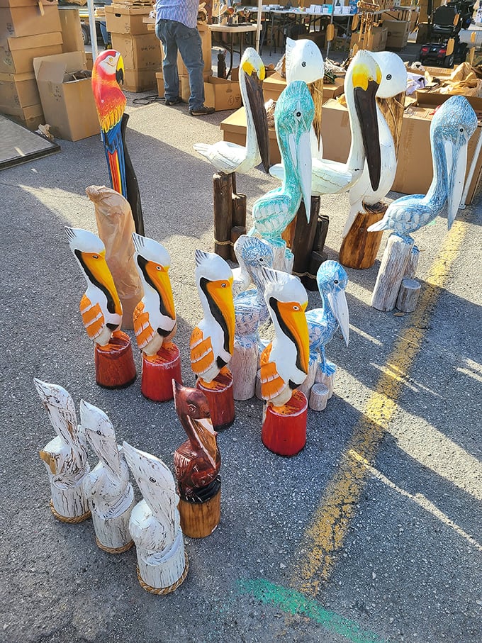 Whimsical pelican sculptures capture Florida's coastal spirit, transforming ordinary spaces into tropical paradise with artistic flair and charm.