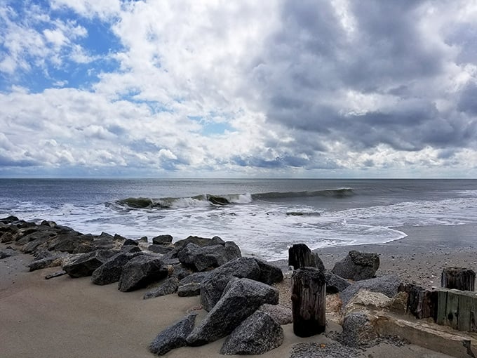 Where land meets sea in dramatic fashion&mdash;Mother Nature's version of drawing a line in the sand that even the ocean respects (most days). 