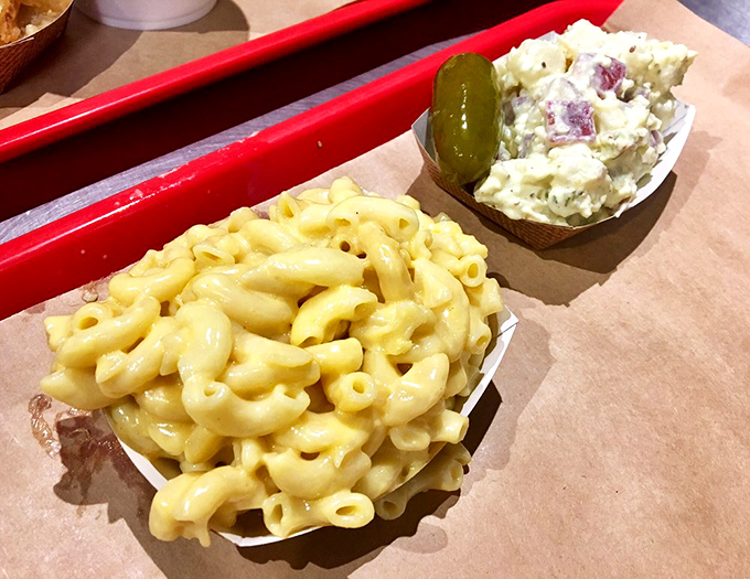 Mac and cheese that's unapologetically yellow and a potato salad that doesn't skimp on the good stuff. These sides aren't afterthoughts&mdash;they're worthy companions.