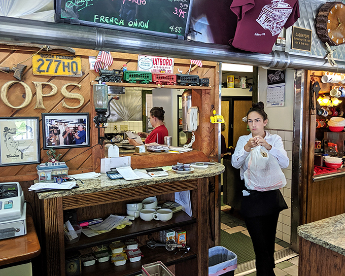 Behind the counter is where the magic happens&mdash;a glimpse into the choreographed chaos that delivers those perfect plates to hungry patrons.