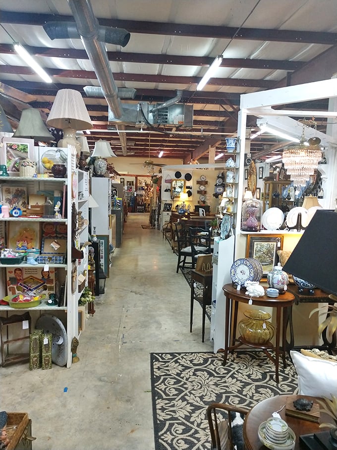 Long corridors of treasures that make you forget what century you're in. The concrete floors have probably heard thousands of "I remember when..." stories.