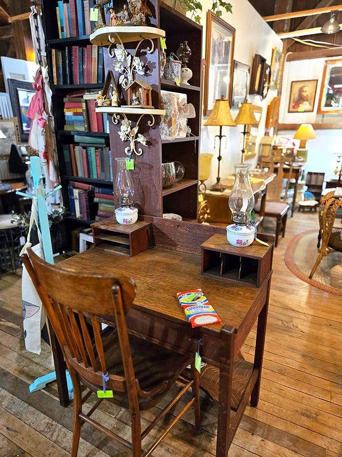 A writer's paradise from another era&mdash;complete with oil lamps, wooden desk, and enough vintage inspiration to cure even the most stubborn case of writer's block.