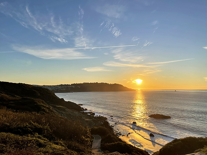 Sunset at Marshall's Beach is like watching nature's own light show, no tickets required and better than any Vegas spectacular.