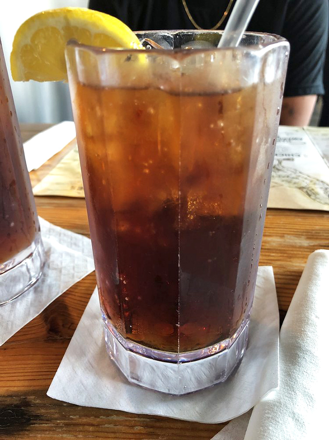 Sweet tea in Pennsylvania? This glass of amber perfection proves good Southern hospitality has successfully migrated north.