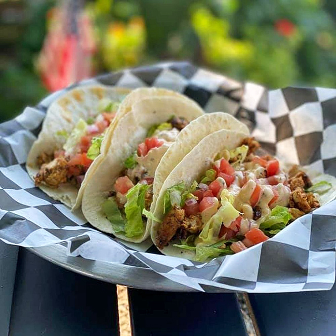 Tacos that bring the fiesta to Pennsylvania. That fresh pico de gallo isn't just a topping &ndash; it's confetti for your taste buds.