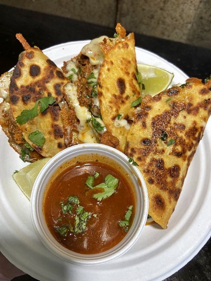 These tacos don't need a fancy backdrop&mdash;just a lime wedge, some cilantro, and your undivided attention. Simplicity at its most delicious.