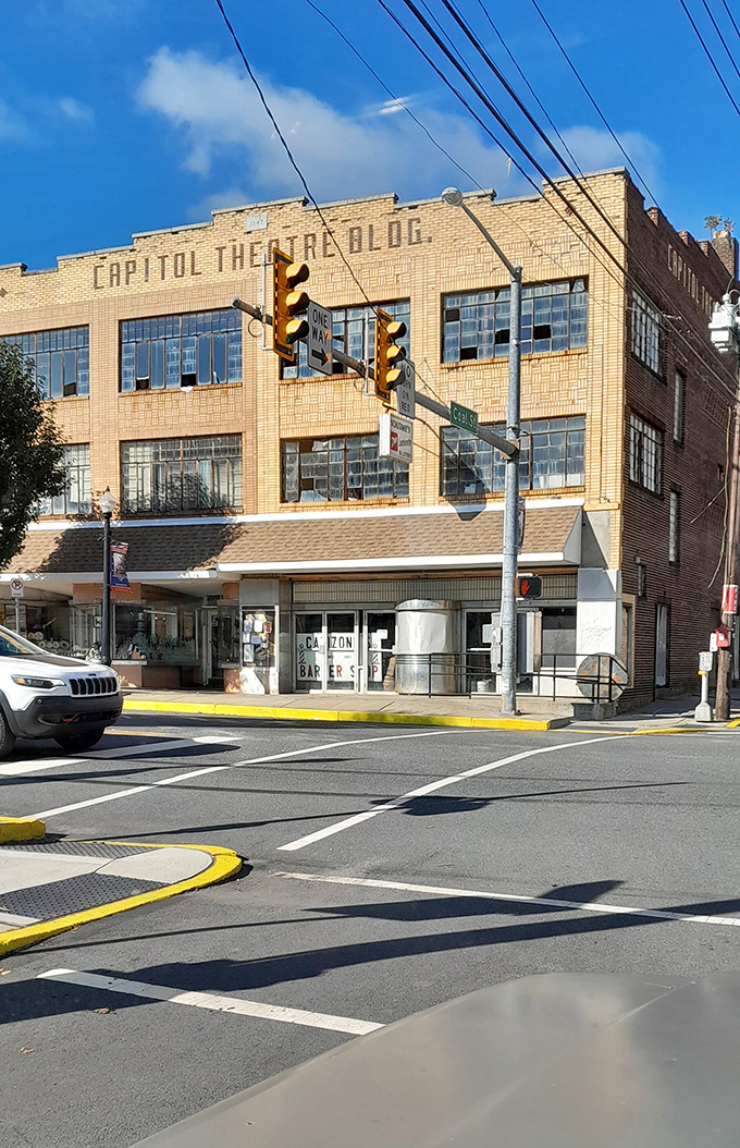 8. The Capitol Theatre Building stands as a testament to more prosperous days. Like an aging movie star, its faded glamour hints at stories from another era. 