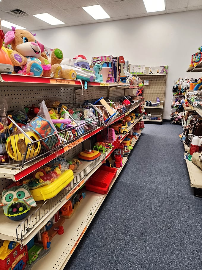 Toy story: where childhood dreams find new homes. These gently-loved playthings cost a fraction of retail, making parents' wallets as happy as their kids.