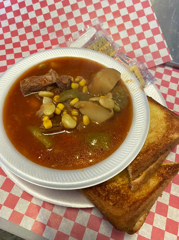 This isn't just soup&mdash;it's a liquid hug in a bowl, with vegetables and beef that have clearly been on speaking terms for hours.