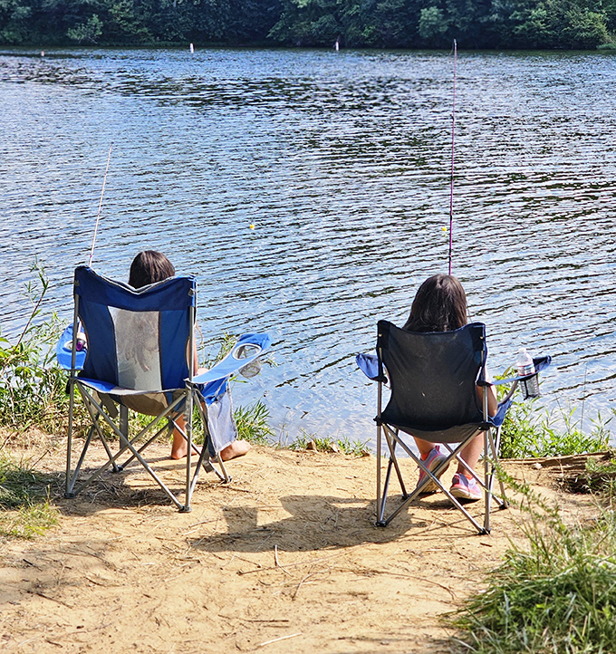 Two fishing enthusiasts demonstrate the art of patience&mdash;a skill increasingly rare in our world of instant everything.