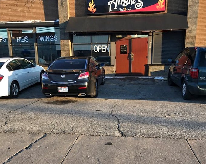 The unassuming exterior of Angie's hides soul food that would make your grandmother proud. Don't judge this chicken by its storefront!
