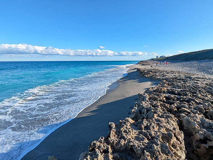 Nature's sculpture garden where waves and limestone create an ever-changing masterpiece.