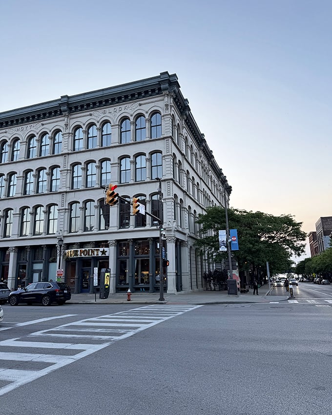 Blue Point Grille's historic stone facade in downtown Cleveland houses seafood treasures that would make coastal restaurants jealous.