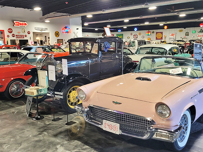Movie star cars! This colorful collection at the Classic Car Museum of St. Augustine includes famous vehicles that once shared the screen with Hollywood legends.