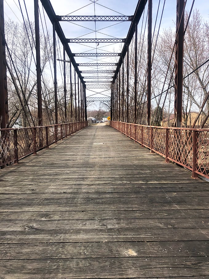 Classic bridge spans more than just a creek&mdash;it connects the community to endless outdoor possibilities. Engineering that's stood the test of time!