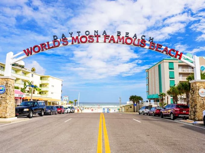 The Halifax Heritage Byway bridges past and present, with historic architecture framed by Florida's timeless blue skies.