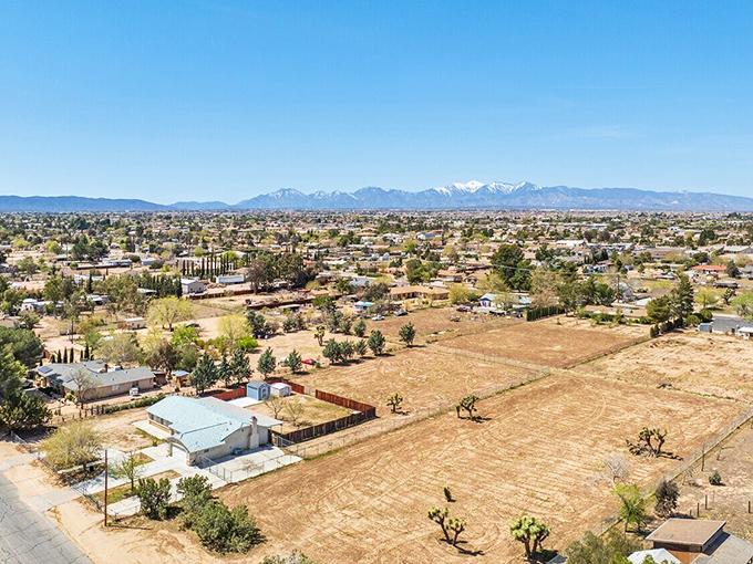 Hesperia's mountain backdrop provides million-dollar views at thousand-dollar housing prices in Southern California's High Desert.