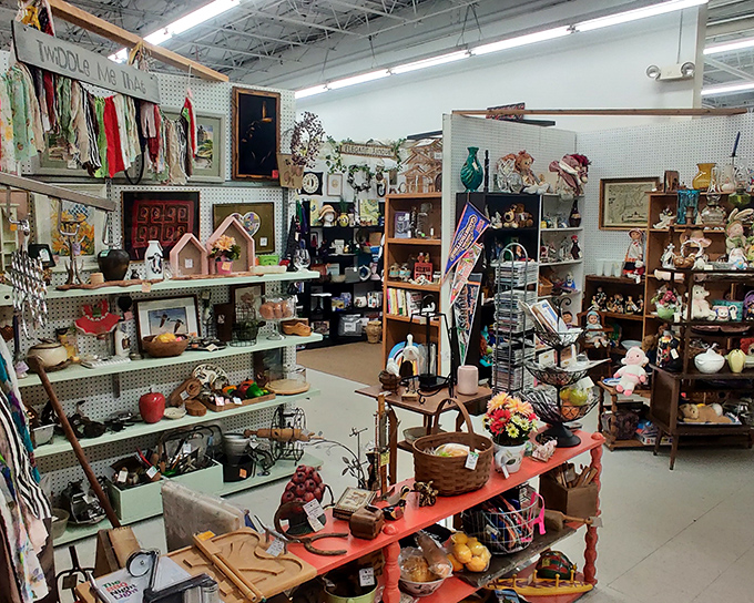 Hidden Treasures lives up to its name with pegboard pathways leading to retro discoveries that'll have you saying, "My parents had that!"