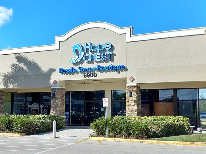 Hope Chest elevates thrifting to an art form with its elegant storefront. Bargain hunting with a touch of class!