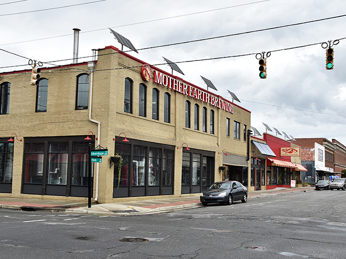 Mother Earth Brewing anchors Kinston's renaissance, where retirees discover small-town prices with surprisingly sophisticated offerings.