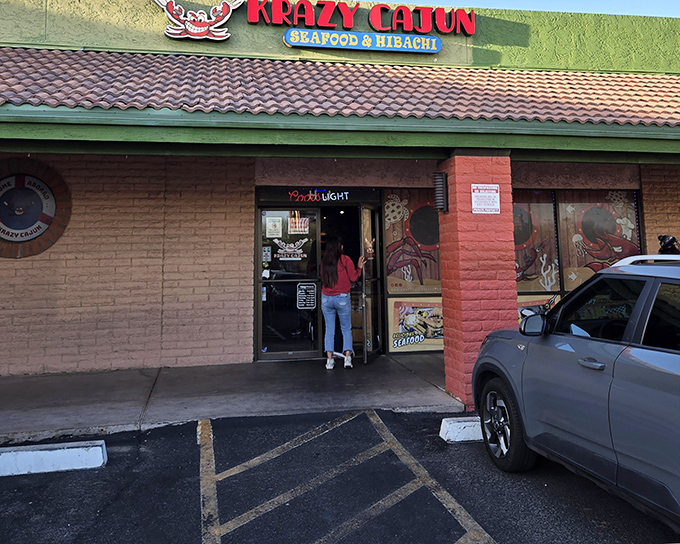 Krazy Cajun's vibrant storefront promises Louisiana heat in the desert. One step inside and your taste buds are headed straight to the bayou.