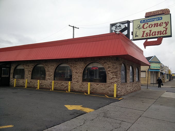 L George's brick-and-mortar testament to Detroit's enduring love affair with the perfect coney dog.