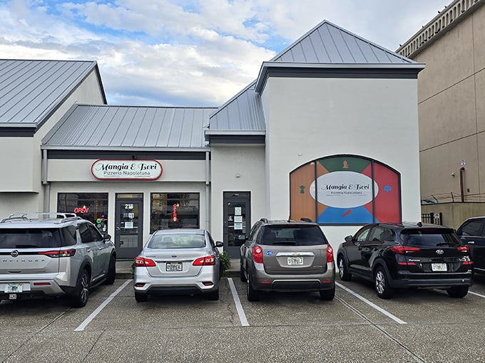 Mangia & Bevi's modest storefront hides authentic Neapolitan treasures within. Sometimes the best pizza comes in unassuming packages.