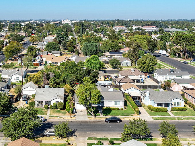 Merced's tree-lined neighborhoods offer small-town charm with big savings for retirees looking to stretch their Social Security dollars.