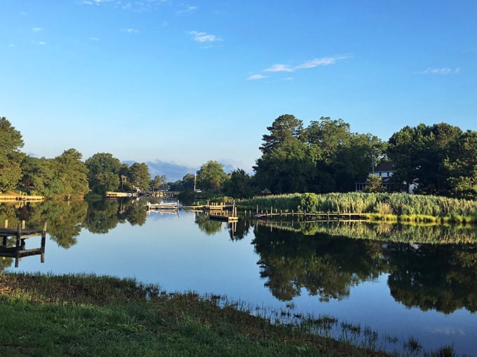 Onancock's waterways reflect the sky so perfectly you might forget which way is up in this Eastern Shore paradise.