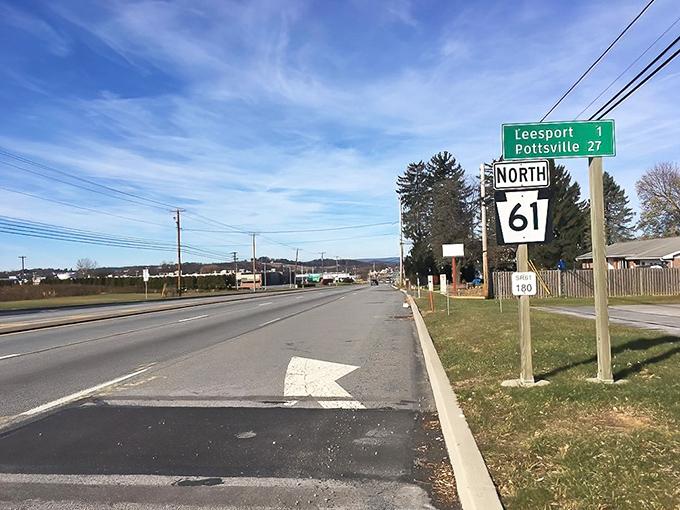 Route 61 stretches toward the horizon with promise. The kind of road where the journey truly matters more than the destination.