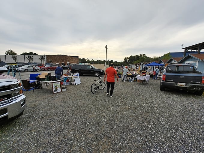 Pulaski Flea Market: where stop signs become merchandise and everything has a price tag. Roadside Americana at its finest!