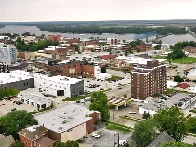 Quincy's historic downtown stretches toward the Mississippi, where architectural treasures stand shoulder to shoulder like old friends.