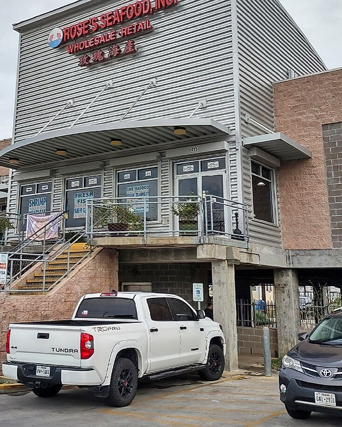 Rose's metal exterior gleams like fish scales in the sun &ndash; a fitting home for some of Seabrook's freshest catches.