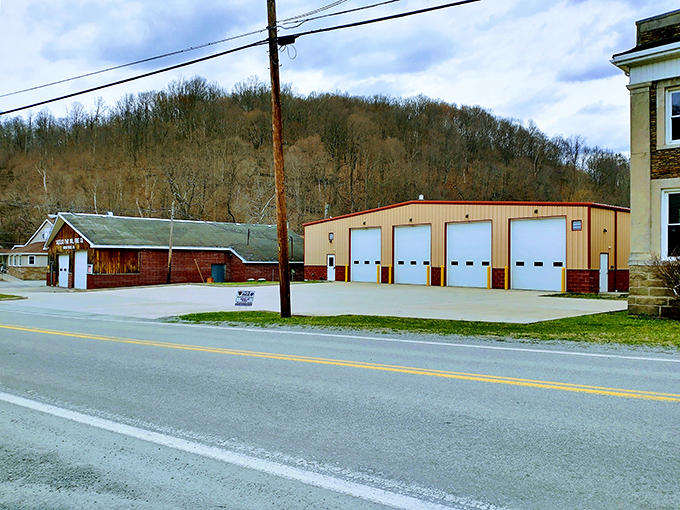 Saltlick Township's headquarters: where big decisions happen in a small space, usually involving snow removal.