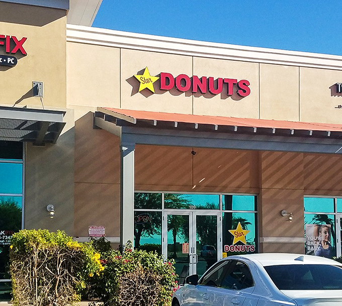 Star Donuts' simple storefront hides stellar treats &ndash; like finding a Grammy winner performing at your local coffee shop.