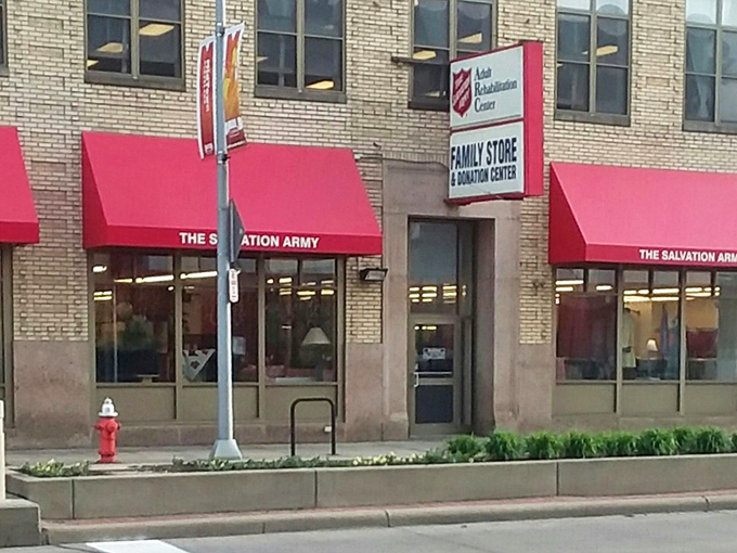 The Salvation Army's historic brick building whispers stories of Cleveland's past while offering treasures for your future.