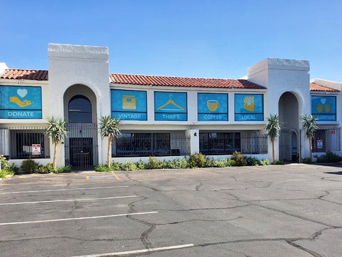 Thrift to Thrive's charming storefront with its colorful window displays promises more than just shopping&mdash;it offers an experience.