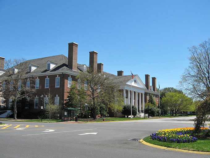In Townsend, even the town hall looks like it came with a retirement plan and a sweet tea welcome.