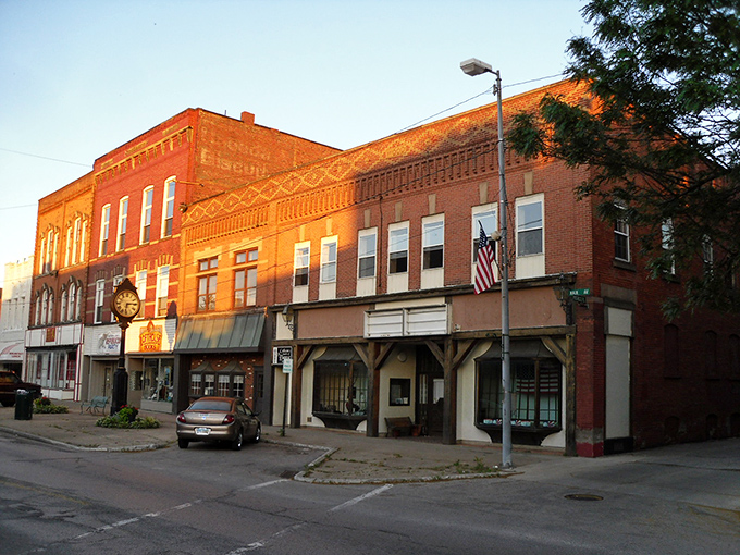 The grand architecture of Ashtabula rises against clear blue skies, proving lakeside living can be both majestic and budget-friendly.