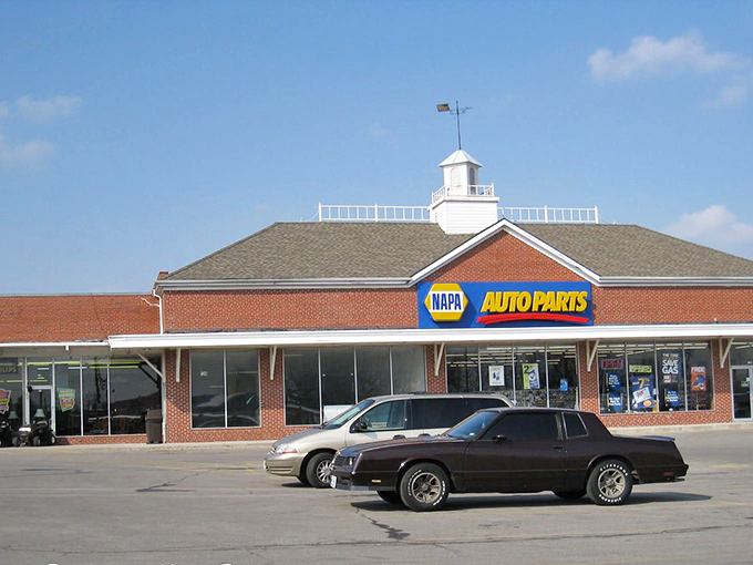 Classic muscle cars gather here like old friends at their favorite weekend hangout.