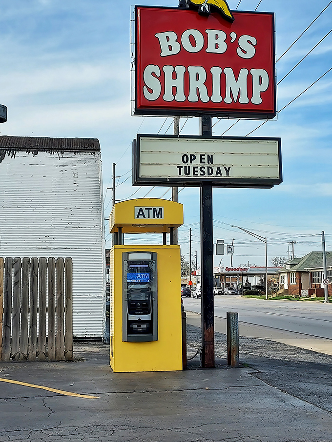 That classic roadside sign has been guiding hungry Hoosiers to shrimp paradise for years.