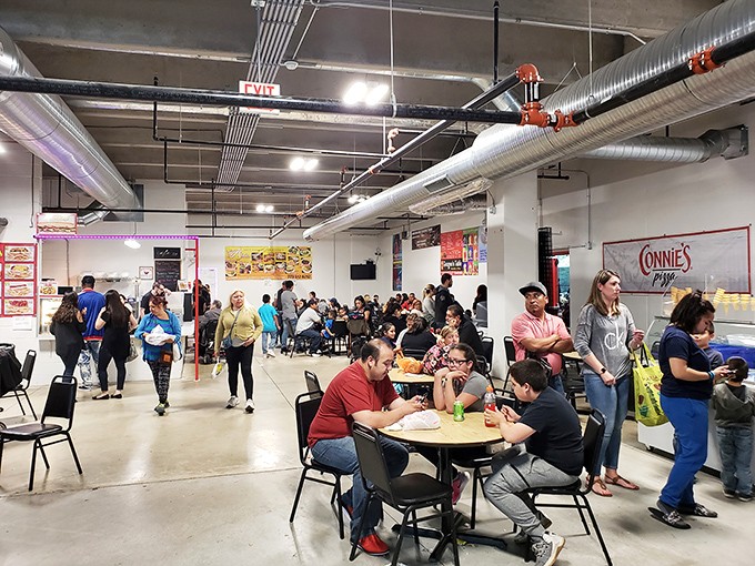 Where shopping meets socializing! The food court at Buyers Flea Market provides a perfect pit stop between bargain discoveries.