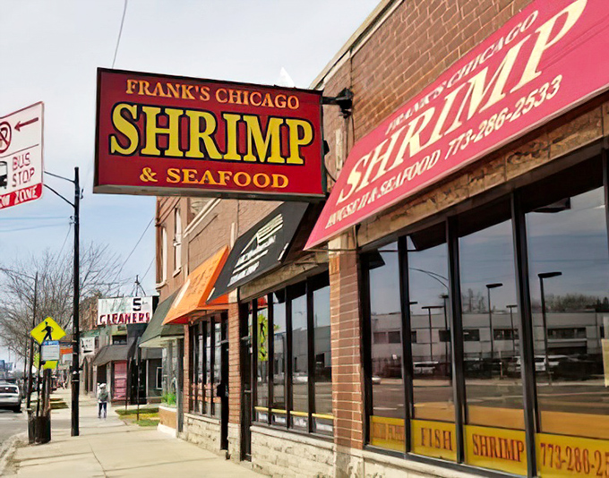 No frills, no fuss, just fantastic seafood—Frank's storefront promises exactly what you'll find inside.