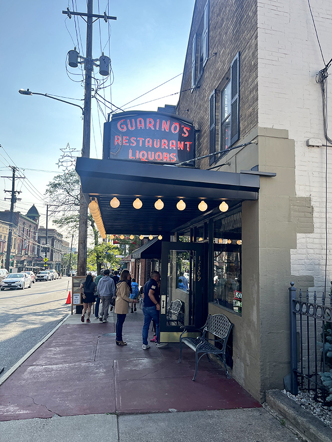 Where Cleveland meets the old country. Guarino's sidewalk seating transforms an ordinary street into your own personal Italian holiday.