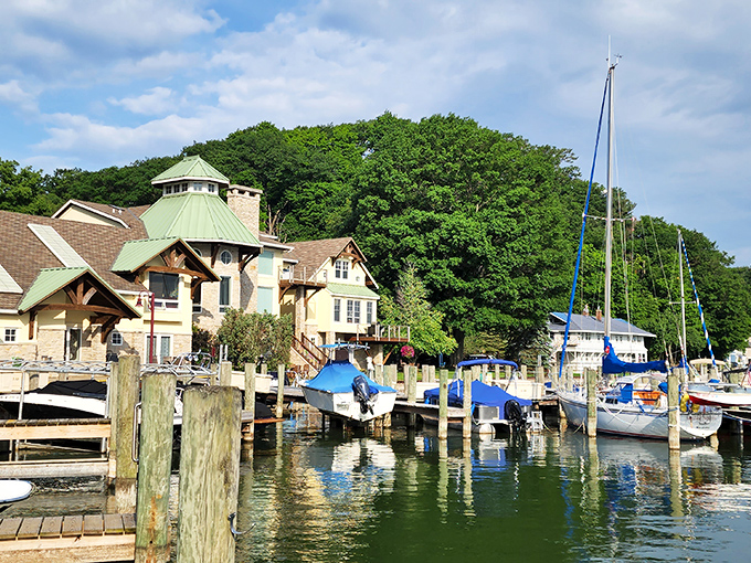 Reflections dance on Holland's waterfront, creating a mirror image of this picture-perfect town that's twice as nice.