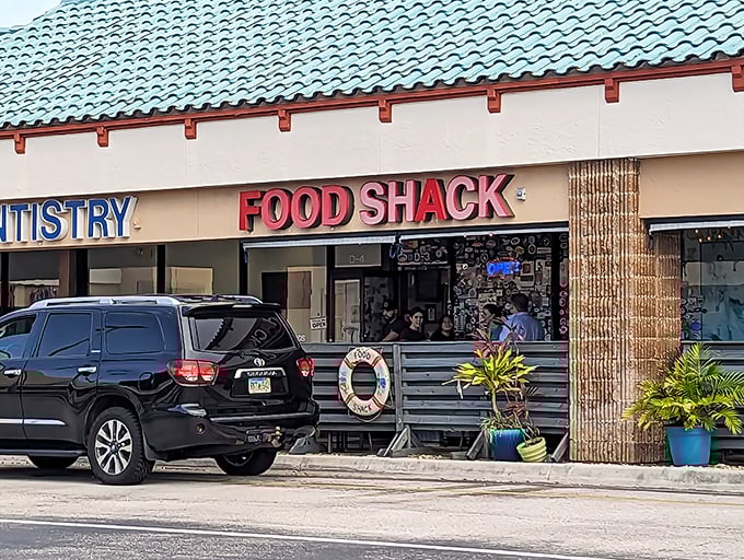 The humble storefront hides Jupiter's worst-kept secret – seafood that will make you forget your table manners.