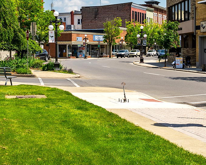 The gentle curve of Lock Haven's streets mirrors the gentle impact on your retirement savings in this affordable Pennsylvania haven.