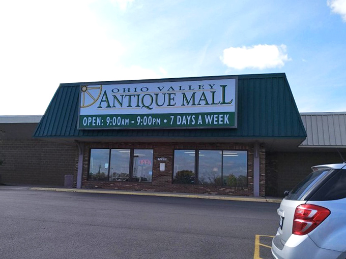Open 12 hours daily, Ohio Valley Antique Mall stands ready to welcome time travelers seeking connections to America's material past.