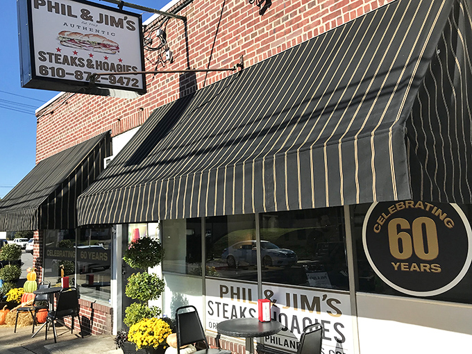 Sixty years of cheesesteak excellence hides behind that classic brick facade. Phil & Jim's has outlasted trends by sticking to sandwich perfection.