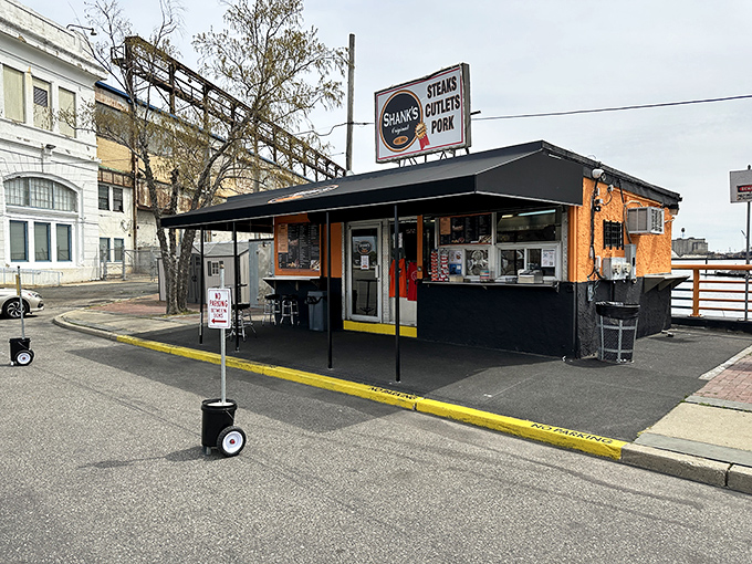 This humble black and orange shack near the water serves up serious cheesesteak credentials without any unnecessary frills.